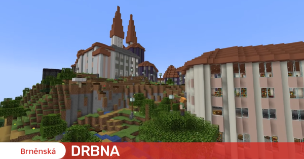 Brno má svůj svět v Minecraftu. Dostalo černý orloj i podzemí